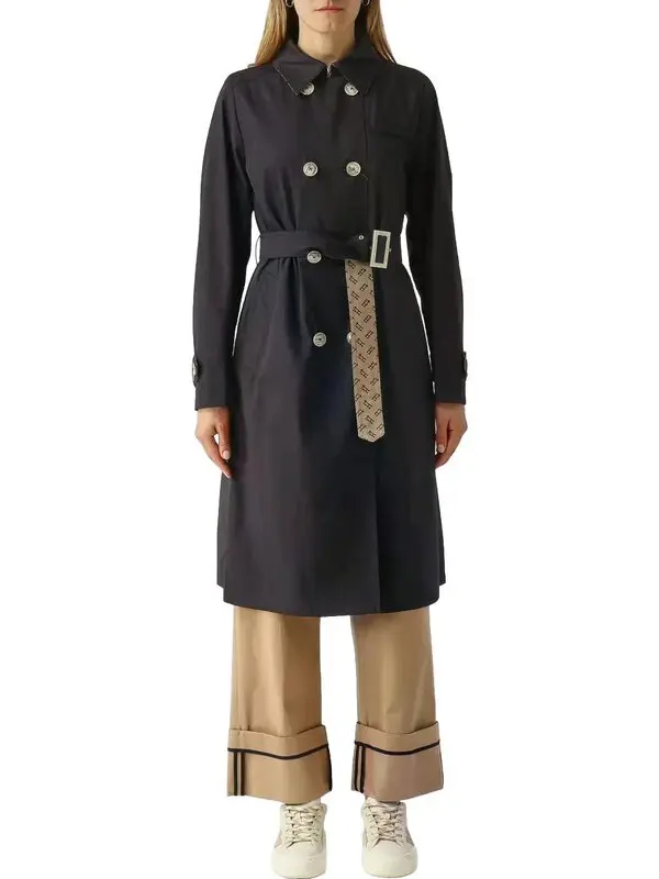 Herno Belted Trench Coat - Blue