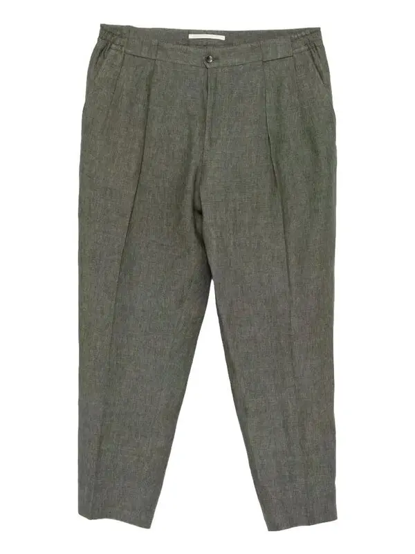 BRIGLIA 1949 Linen Trousers - Green
