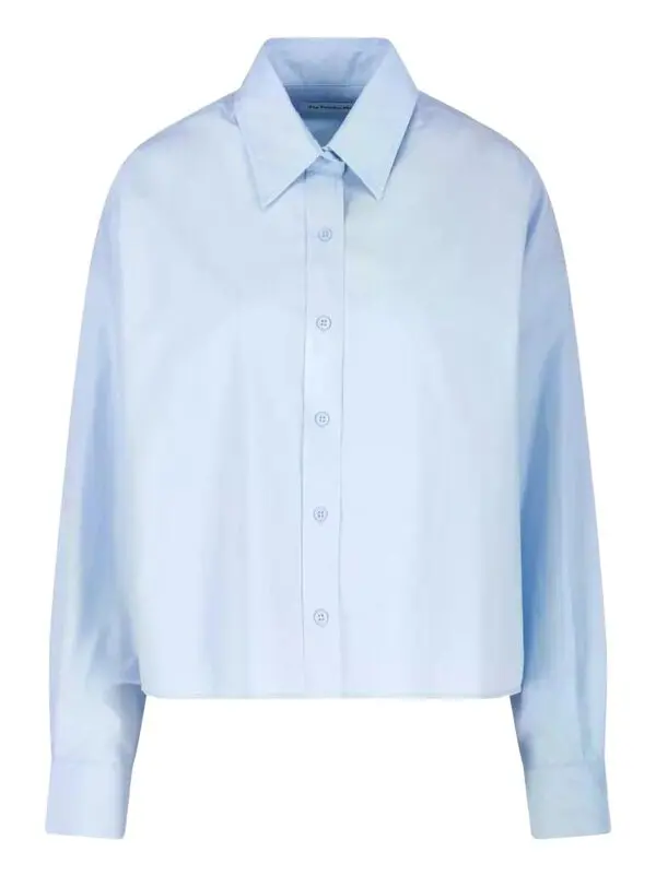 THE FRANKIE SHOP Arlen Boxy Shirt - Blue