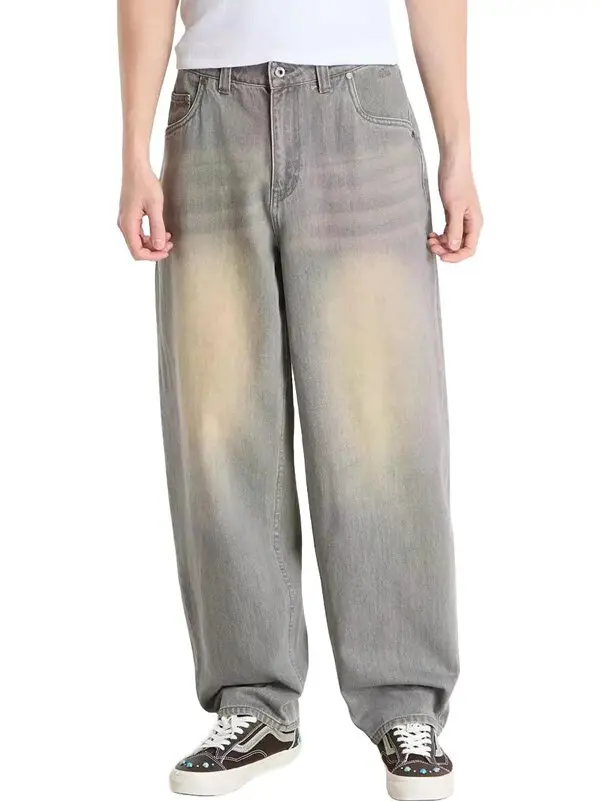 DIME Faded Baggy Jeans - Grey