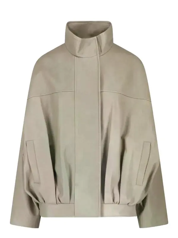 THE FRANKIE SHOP Veren Bomber Jacket - Neutrals