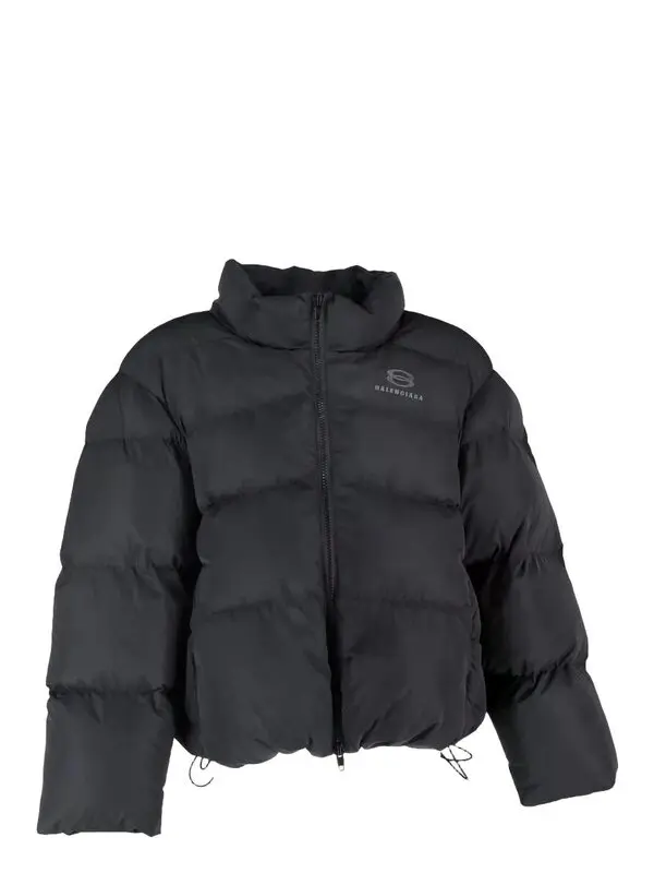 Balenciaga Logo-detail Padded Jacket - Black