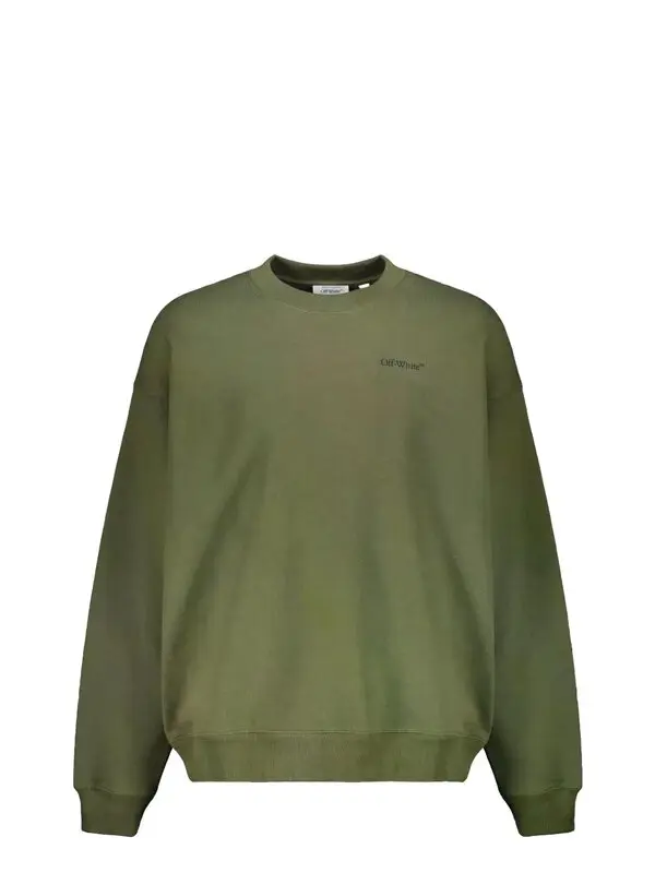 Off-White Arrows-print Sweatshirt - Green