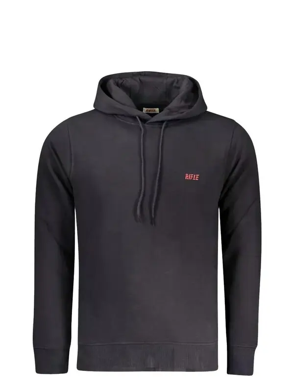 RIFLE Logo-print Drawstring Hoodie - Blue