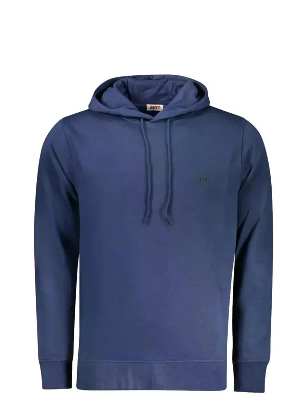 RIFLE Logo-embroidered Hoodie - Blue