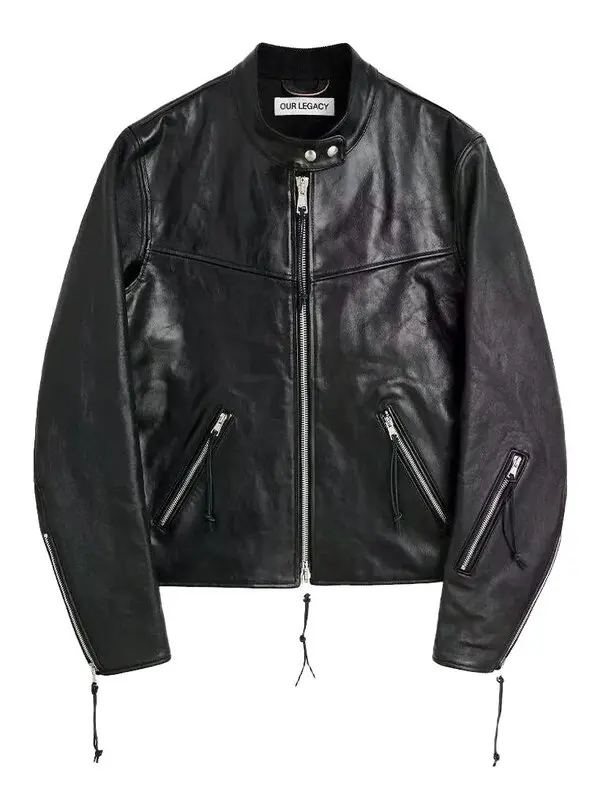 Our Legacy Yurei Buffed Leather Jacket - Black