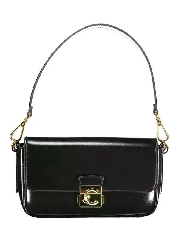 COCCINELLE Medium C-me Lock Leather Tote - Black