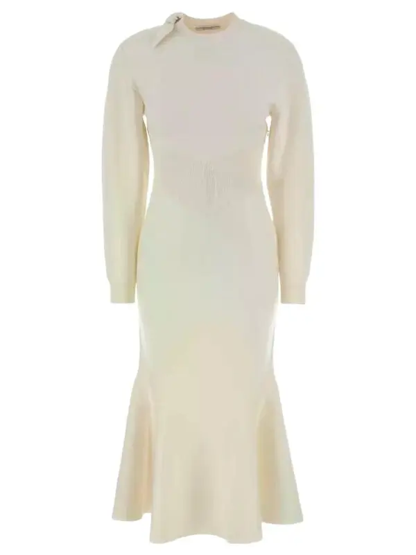Givenchy Bow-detail Fluted Midi Dress - White