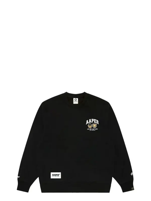 AAPE BY *A BATHING APE Crew-neck Sweatshirt - Black