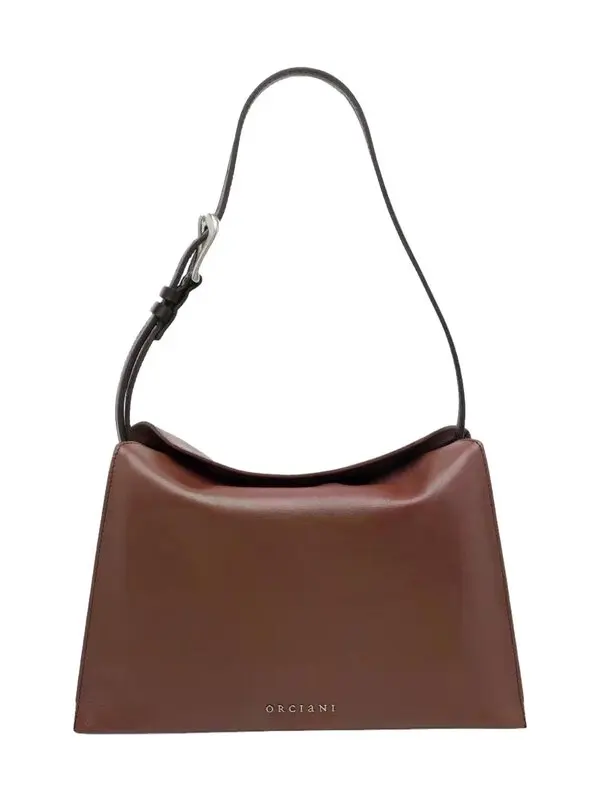 ORTIGNI Small Trinity Leather Shoulder Bag - Brown