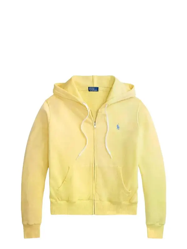 Polo Ralph Lauren Logo-embroidered Zip-up Hoodie - Yellow