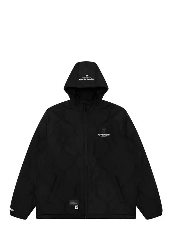 AAPE BY *A BATHING APE Moonface Patch Quilted Jacket - Black