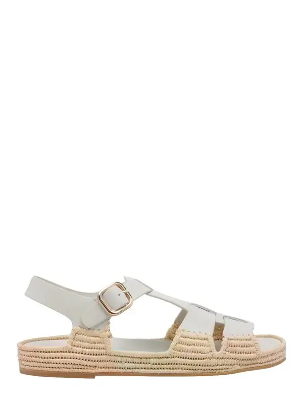 PALOMA BARCELO Yuka Calidis Buckle-fastening Sandals - White