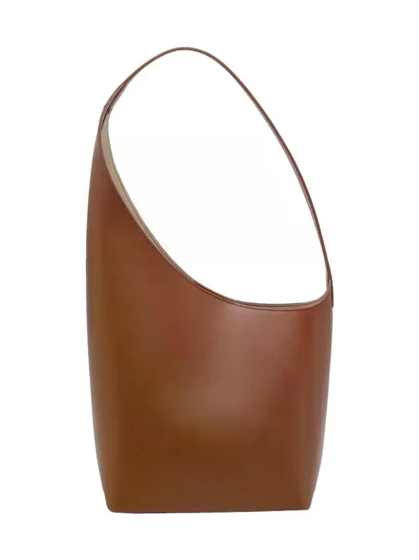 AESTHER EKME Demi Lune Leather Shoulder Bag - Brown