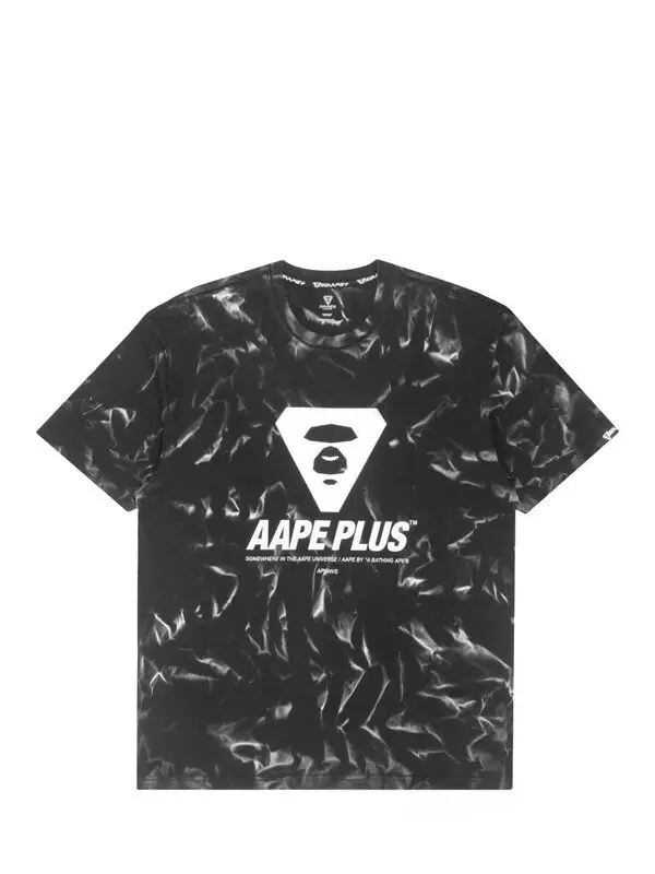 AAPE BY *A BATHING APE Moonface Logo-print T-shirt - Black