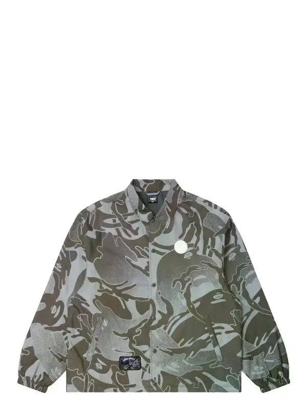 AAPE BY *A BATHING APE Moonface Camo-print Coach Jacket - Brown