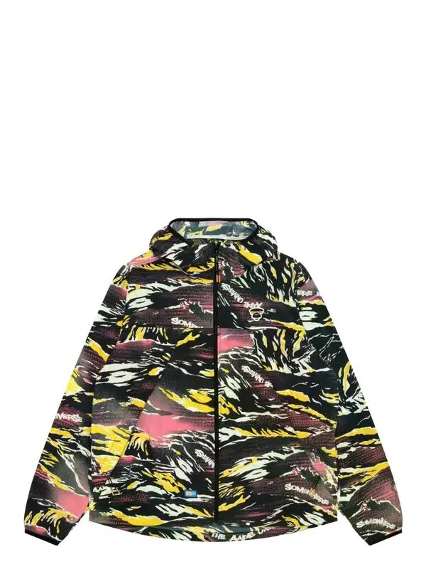 AAPE BY *A BATHING APE Patterned Hooded Jacket - Black