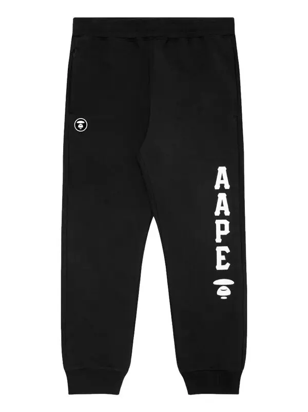 AAPE BY *A BATHING APE Moonface Patch Track Pants - Black
