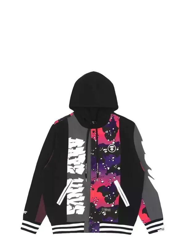 AAPE BY *A BATHING APE Moonface Camo-print Hoodie - Black