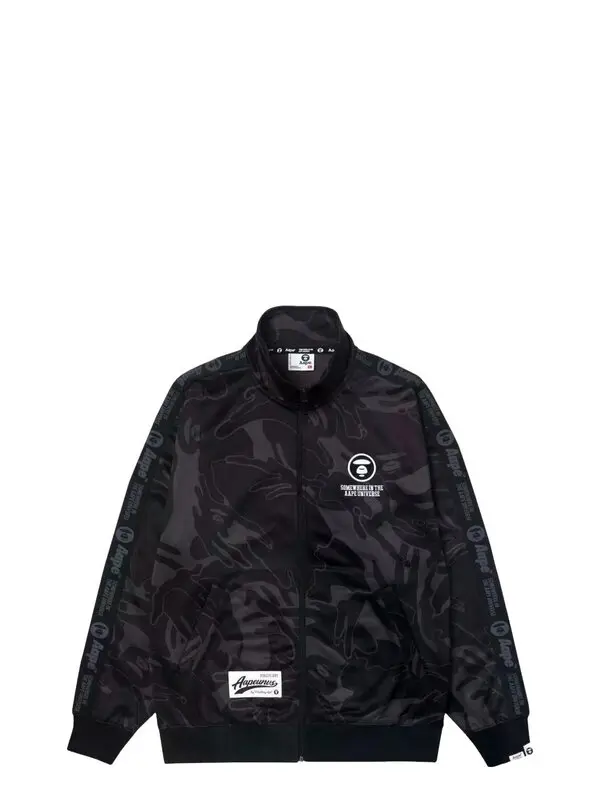 AAPE BY *A BATHING APE Moonface Embroidered Track Jacket - Red