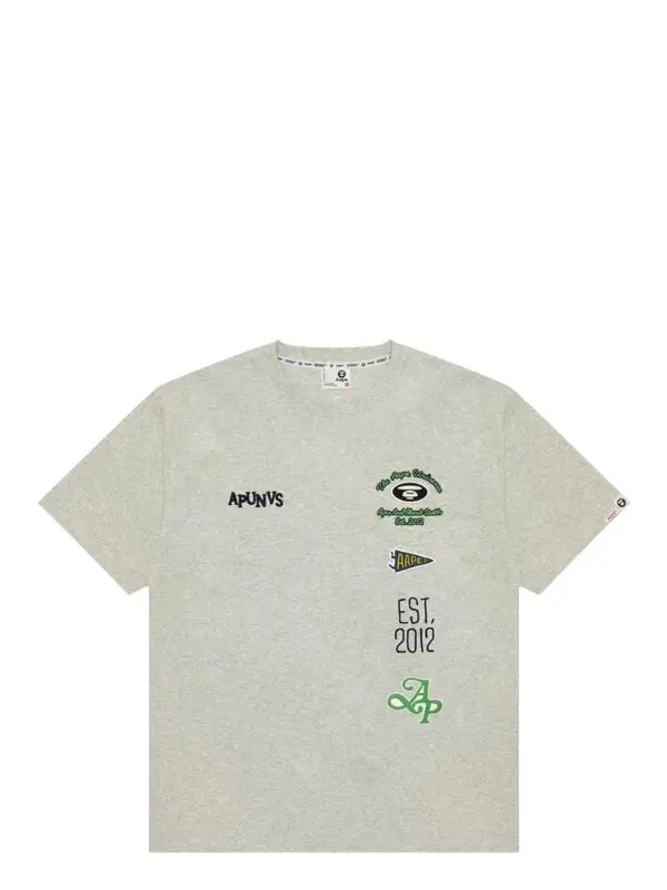 AAPE BY *A BATHING APE Patch-detail T-shirt - Grey
