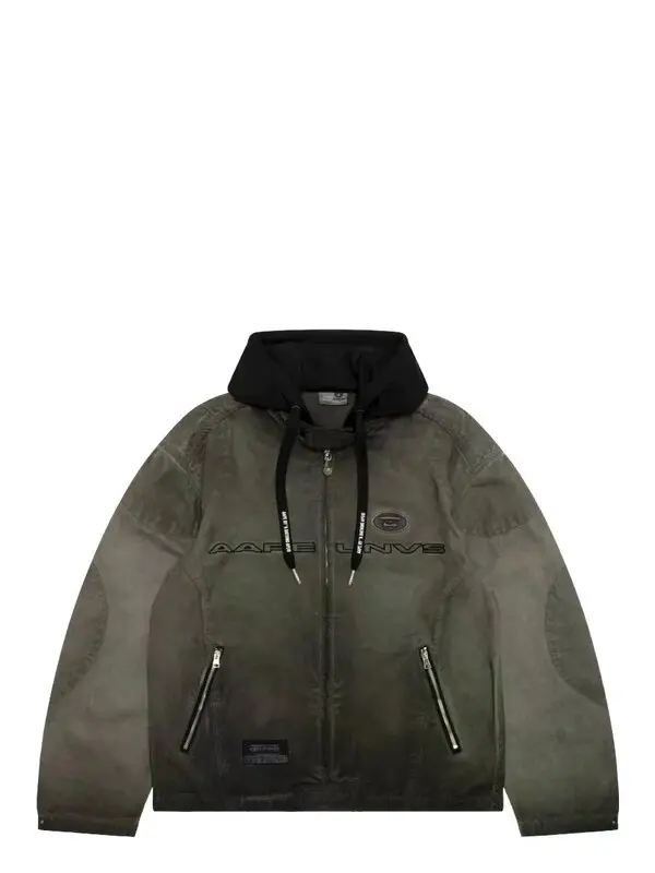 AAPE BY *A BATHING APE Aapeunvs Moonface Hooded Jacket - Grey