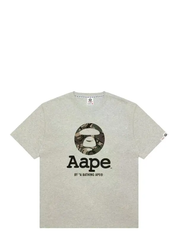 AAPE BY *A BATHING APE Logo-print T-shirt - Grey