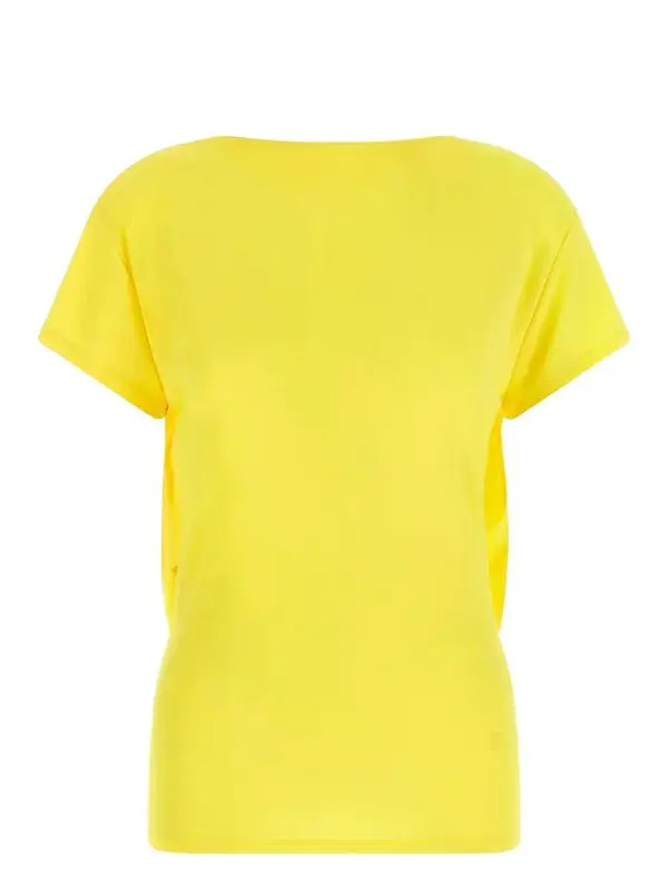 Jacquemus The Mistral Draped Cut-out T-shirt - Yellow