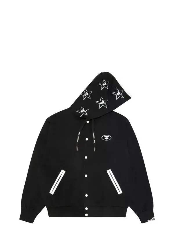 AAPE BY *A BATHING APE Logo-patch Hoodie - Black