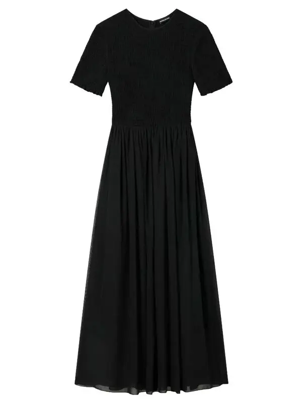 Emporio Armani Short Sleeve Maxi Dress - Black
