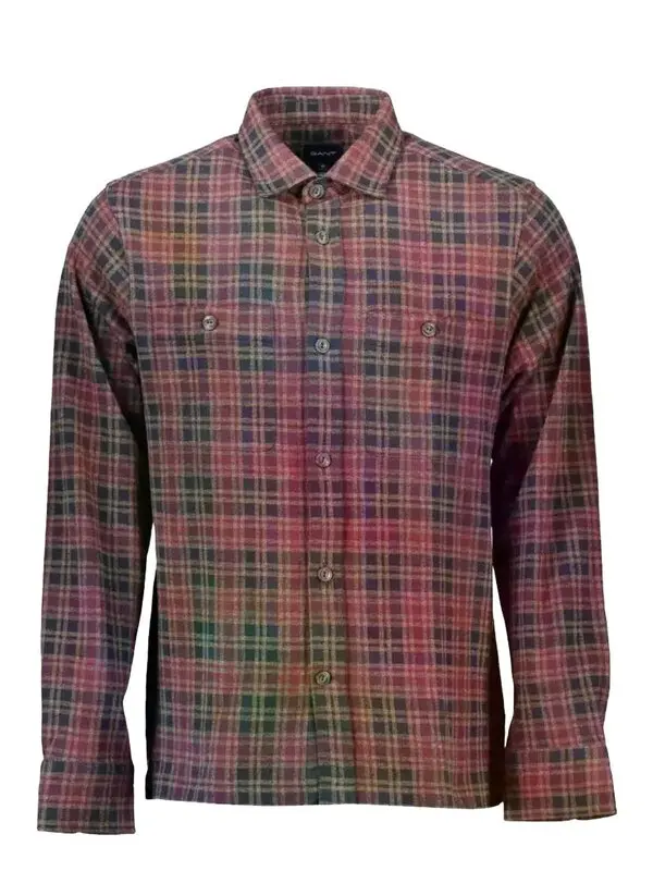 Gant Check-pattern Flannel Shirt - Brown