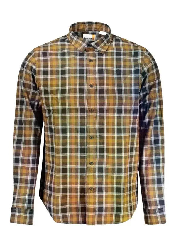 Timberland Plaid Cotton Shirt - Brown