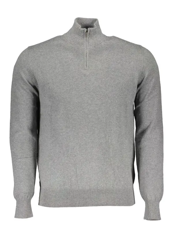 NORTH SAILS Quarter-zip Mock Neck Sweater - Grey