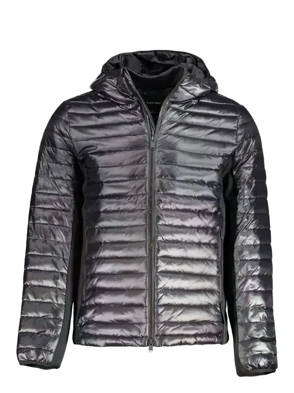 Calvin Klein Hooded Quilted Jacket - Grey