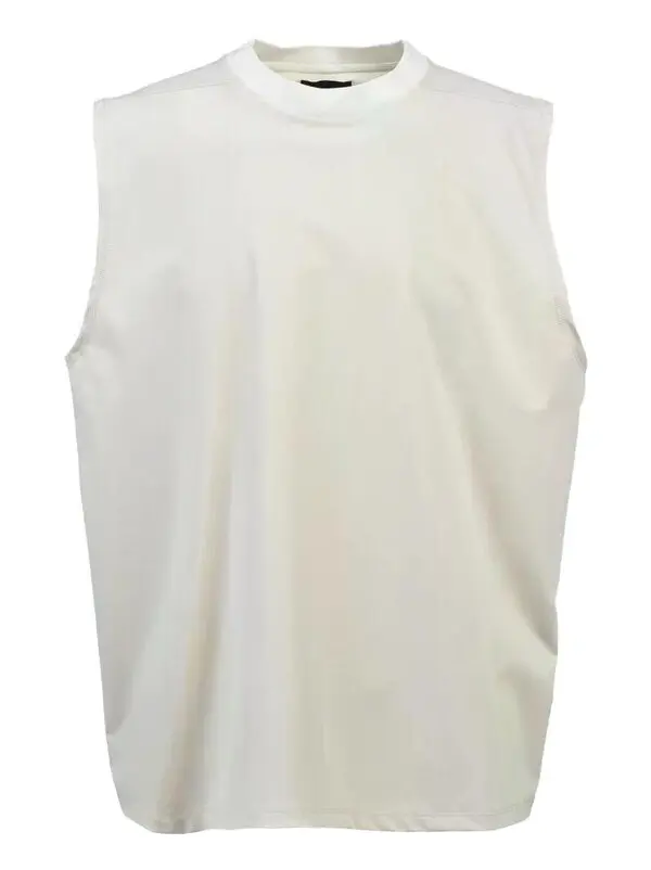 BREATH Silky Sleeveless Vest - White