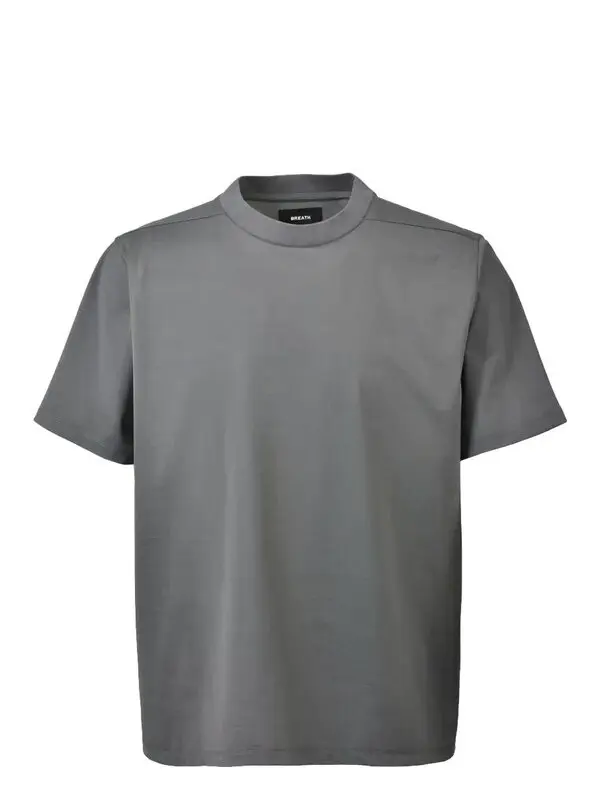 BREATH New Rich Silky Slim T-shirt - Grey