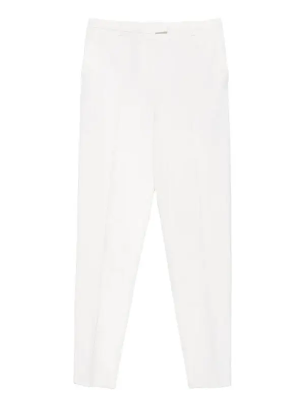 Loulou De Saison Pressed-crease Straight-leg Trousers - White