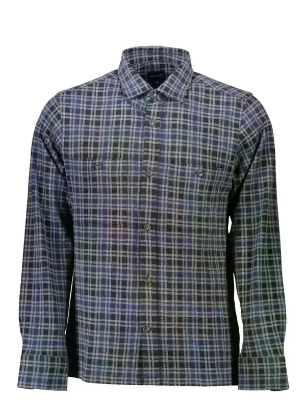 Gant Plaid-pattern Buttoned Shirt - Blue