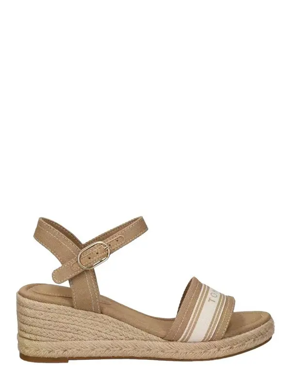 Tommy Hilfiger Logo-strap Wedge Espadrilles - Neutrals