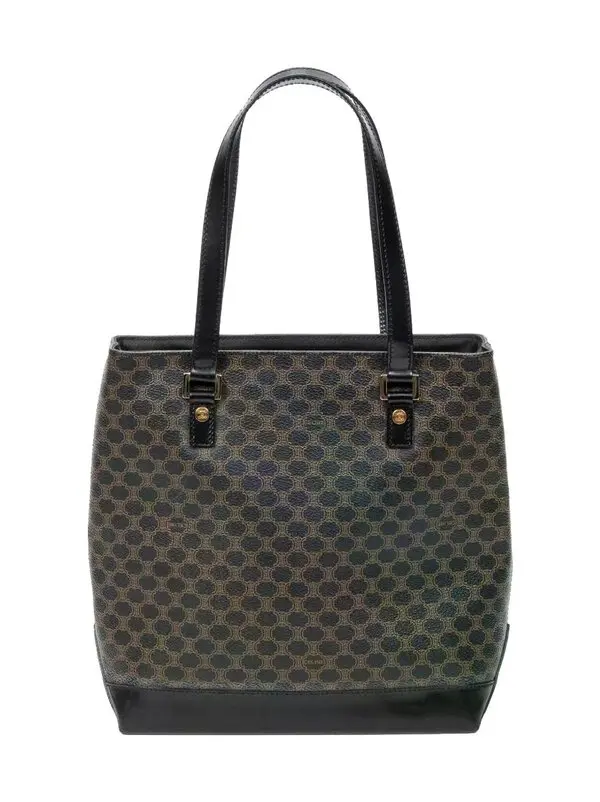 Celine Patterned Shoulder Bag - Black
