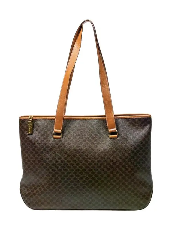 Celine Patterned Shoulder Bag - Brown