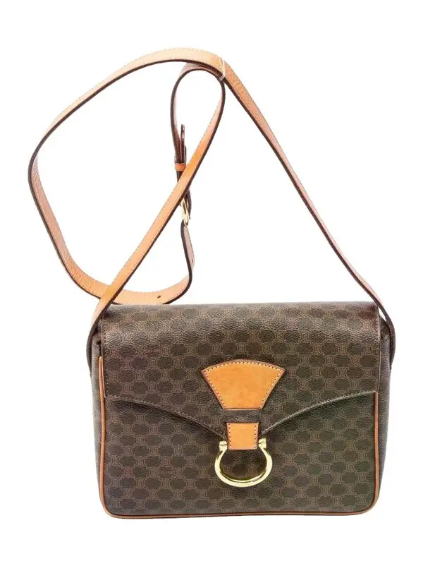Celine Patterned Crossbody Bag - Brown