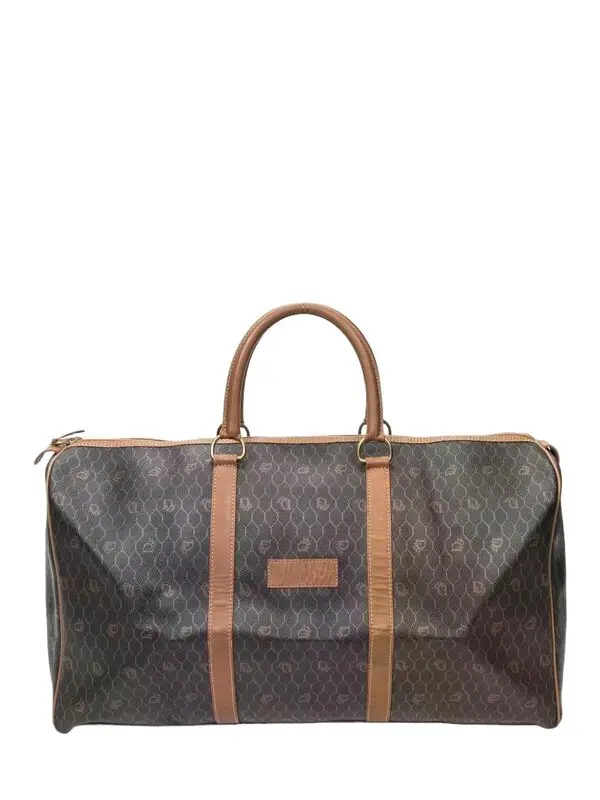 Dior Honeycomb Leather-trim Holdall Bag - Brown