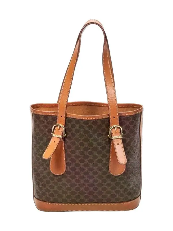 Celine Buckle-strap Shoulder Bag - Brown