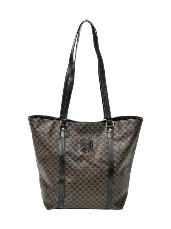 Celine Patterned Shoulder Bag - Black