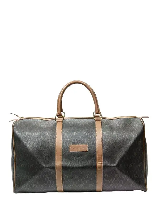 Dior Large Honeycomb-pattern Holdall Bag - Brown