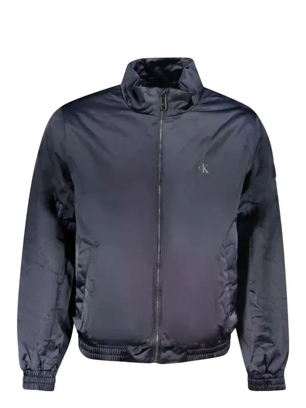 Calvin Klein Logo-embroidered Jacket - Blue