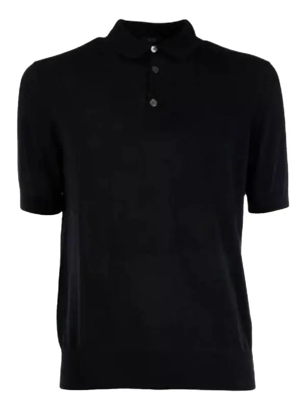 HOSIO Short-sleeved Polo Shirt - Black