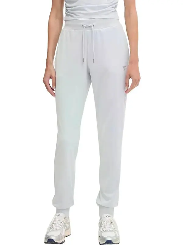 Guess Rhinestone Logo Track Pants - Blue