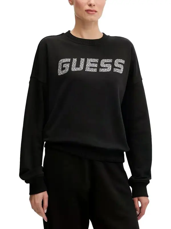 Guess Logo-embellished Sweatshirt - Black